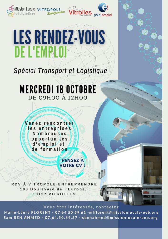 Les Rendez-vous de l'Emploi : Spécial Transport Logistique - Vitropole Les Rendez-vous de l'Emploi : Spécial Transport Logistique - Vitropole